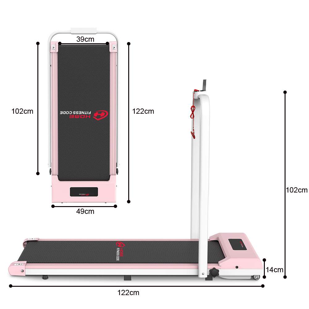 Opvouwbare loopband 1-10km/h met bedieningsarmsteun en afstandsbedieni ...