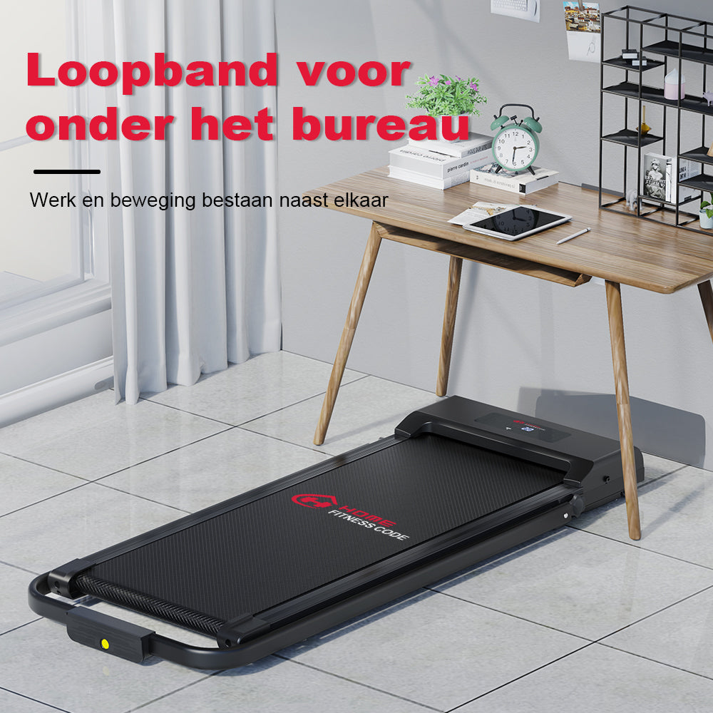 Opvouwbare loopband 1-10km/h met bedieningsarmsteun en afstandsbedieni ...